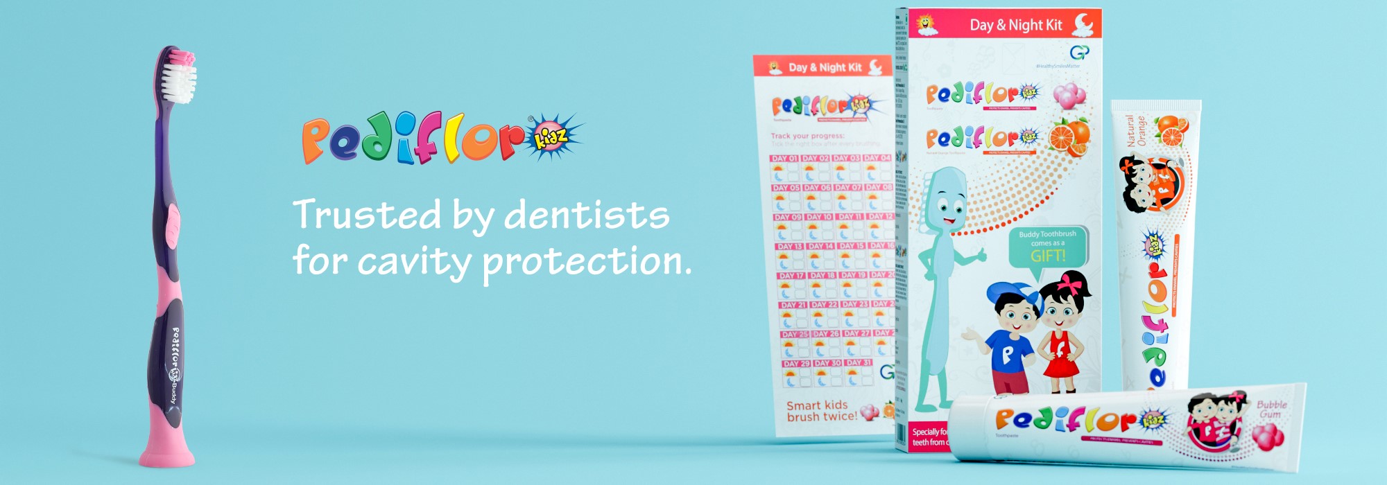 Day & Night Kit – PediflorKidz – Kids' Toothpaste with 10% Xylitol ...